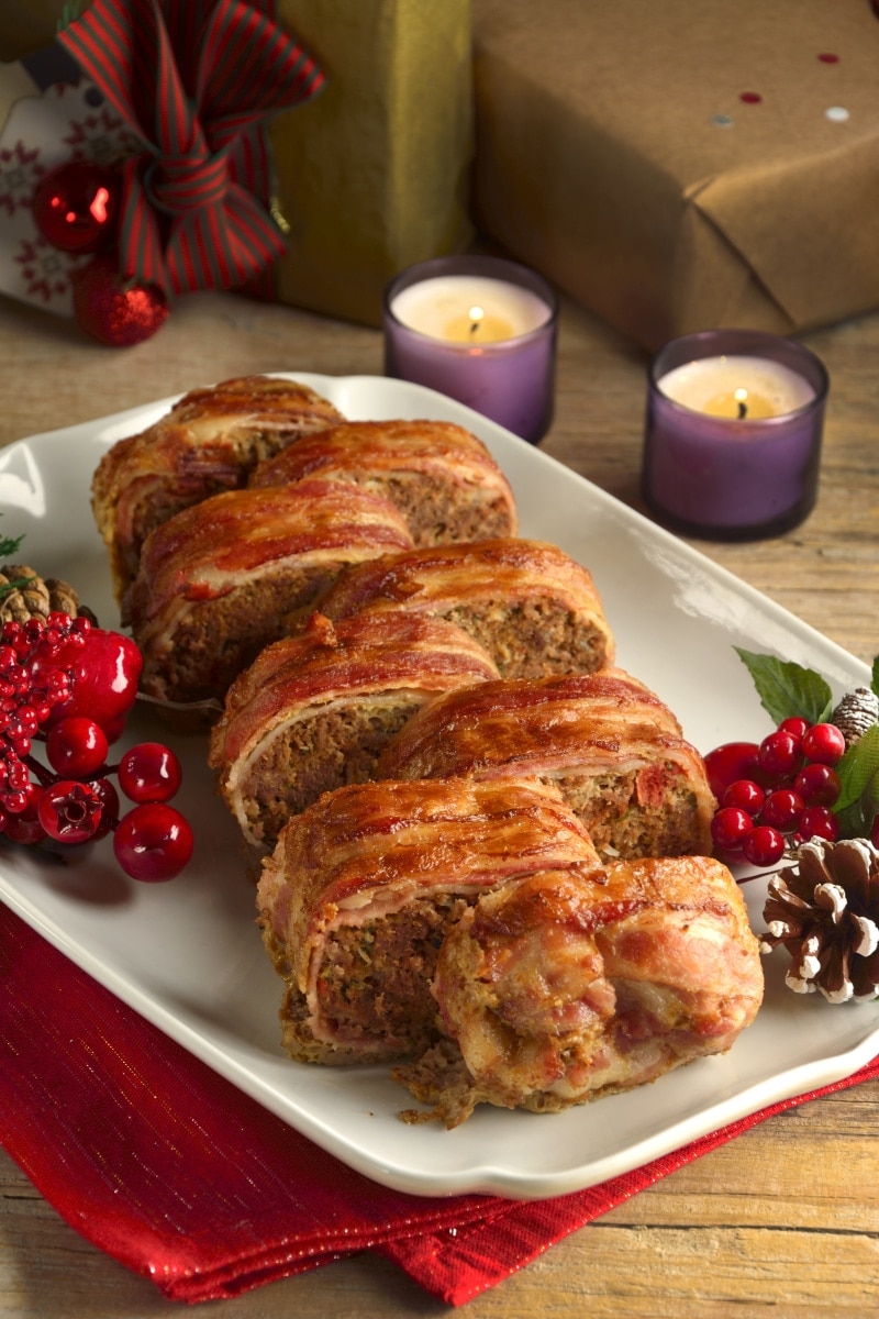 Pastel De Carne Con Tocino